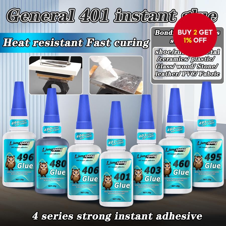 High Strength Fast Drying 401 Series Instant Strong Adhesive: 3 Seconds ...