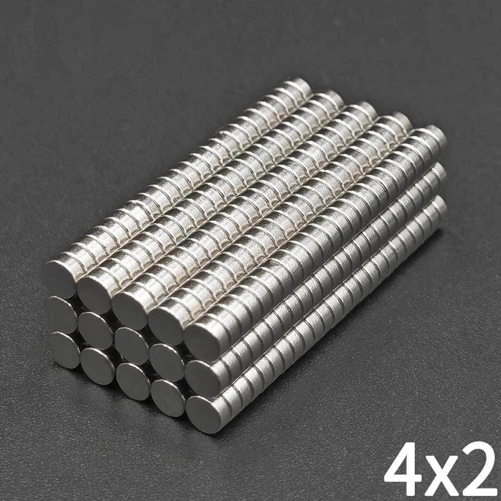 100pcs 4x2mm Round Small Magnets,N35 Neodymium Magnets,Whiteboard ...