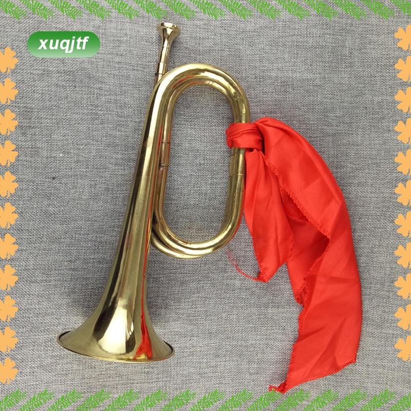 Bugles Standard Trumpet with Cloth Blowing Bugle Cavalry Trumpet for ...
