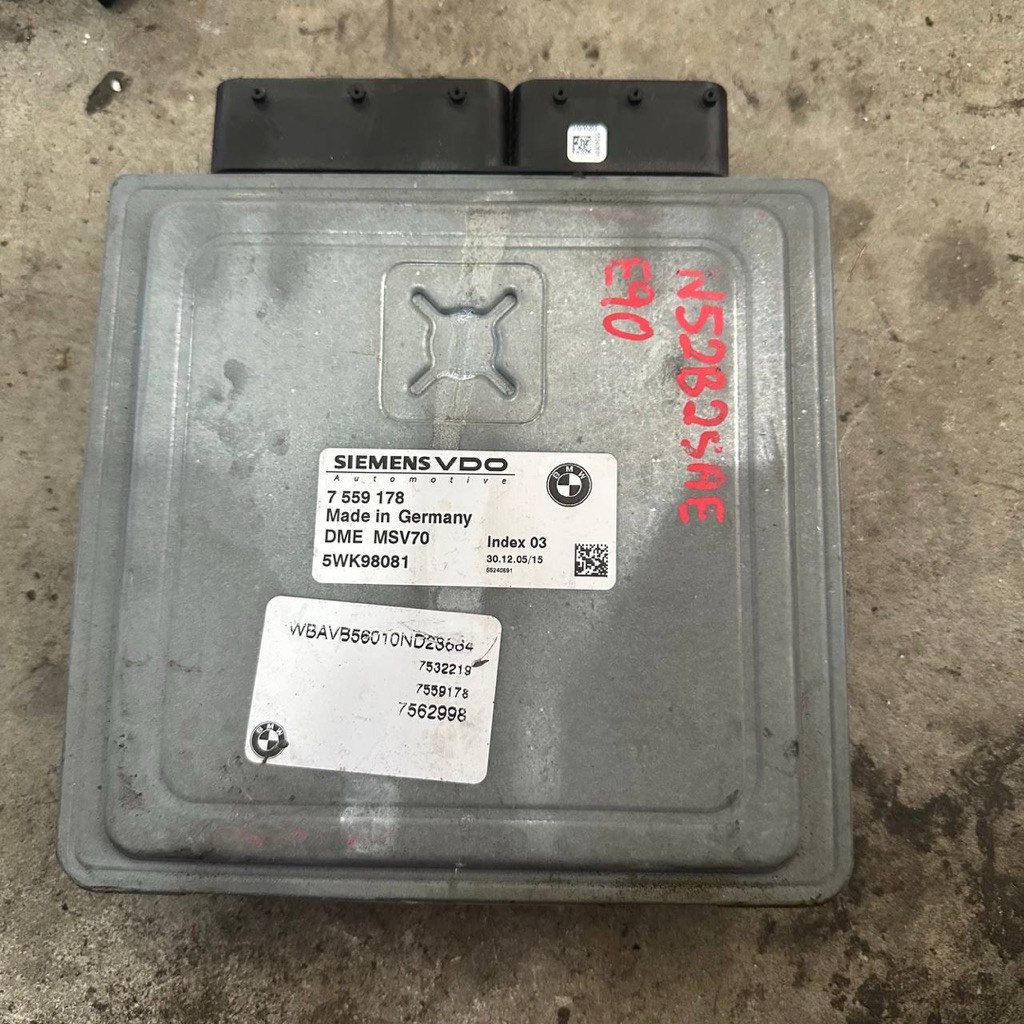 BMW E90 N52 MSV70 ENGINE ECU 7559178 ORIGINAL USED FROM JAPAN | Shopee ...