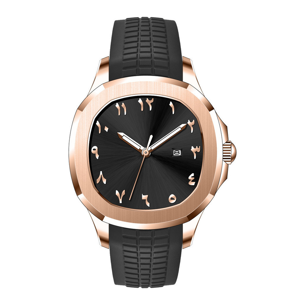Hot Sale FIBIDU AP Arabic Numerals Quartz Silicone Sports Business ...