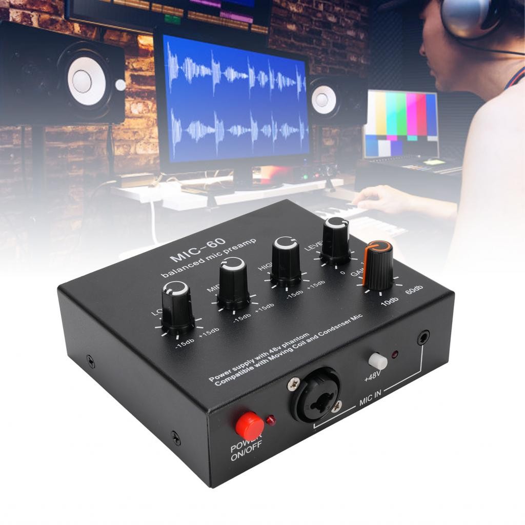 superparis-my Microphone Preamp Mic Booster Home Audio Power Amplifier ...