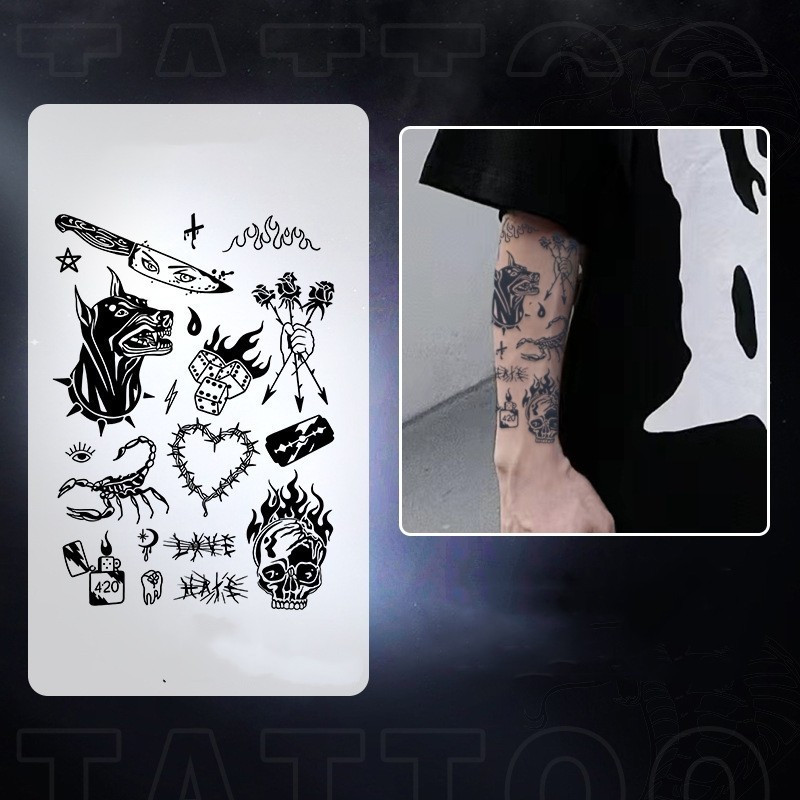 Temporary tattoo stickers, waterproof magic tattoos lasting for 15 days ...