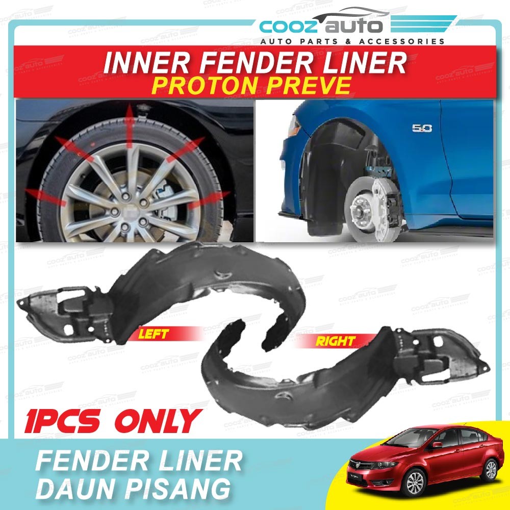 Proton Preve Fender Inner Liner Mudguard Cover Daun Pisang Pelindung ...