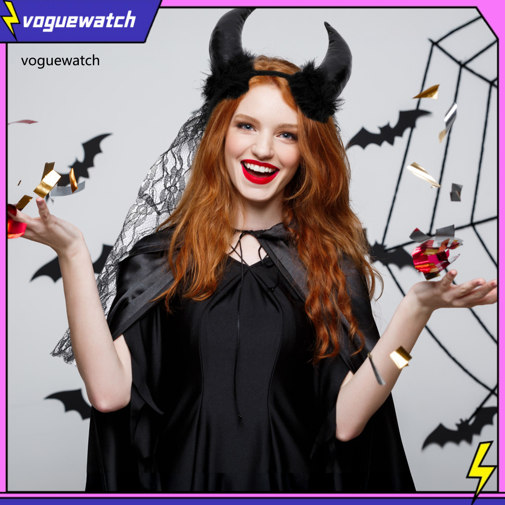 VOG* Devil Costume Accessories: Black Devil Horn Hairband is simple ...