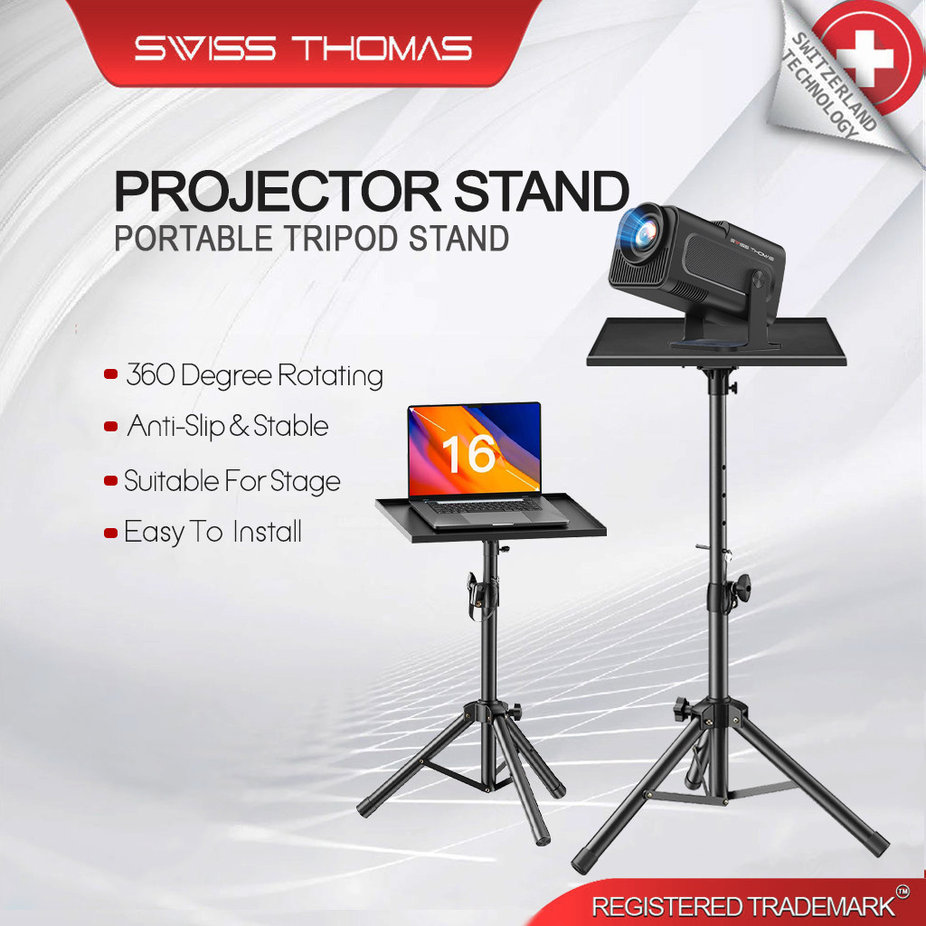 Swiss Thomas Projector Stand with 120cm Tripod with Adjustable ...