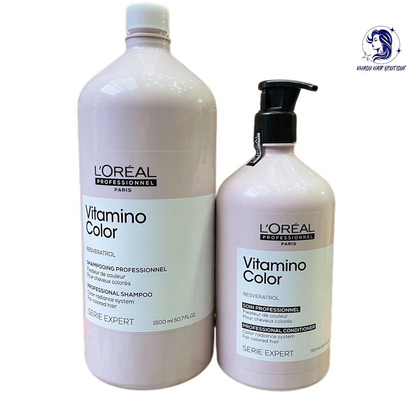 L'oreal Vitamino Color shampoo and conditionerbag 1500ml/750ml (Large ...
