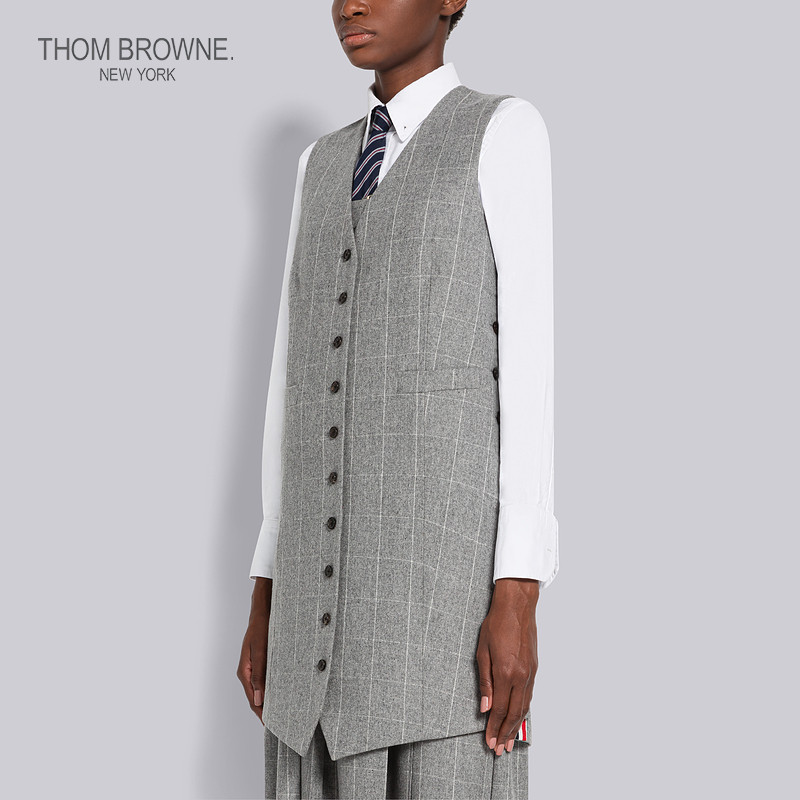 [New Product] THOM BROWNE Ladies 2022 Early Autumn Flannel Vest Dress ...