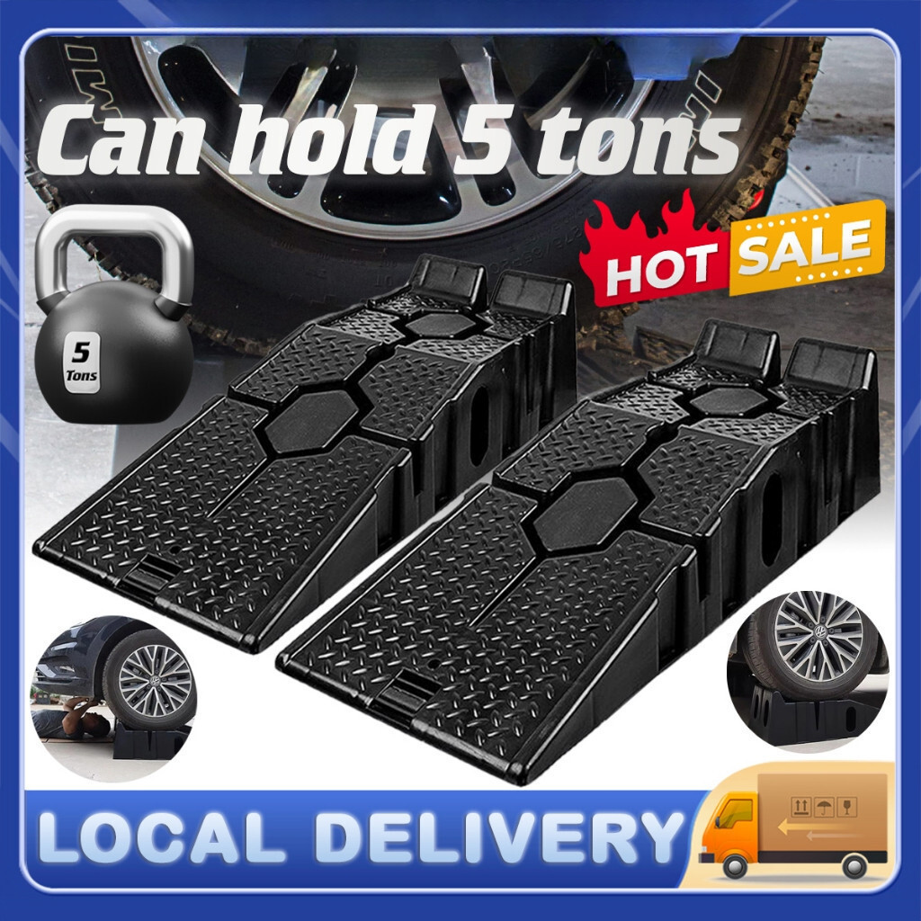 2pcs Car Ramps Heavy Duty Durable Plastic Car Ramp Car Vehicle Truck ...