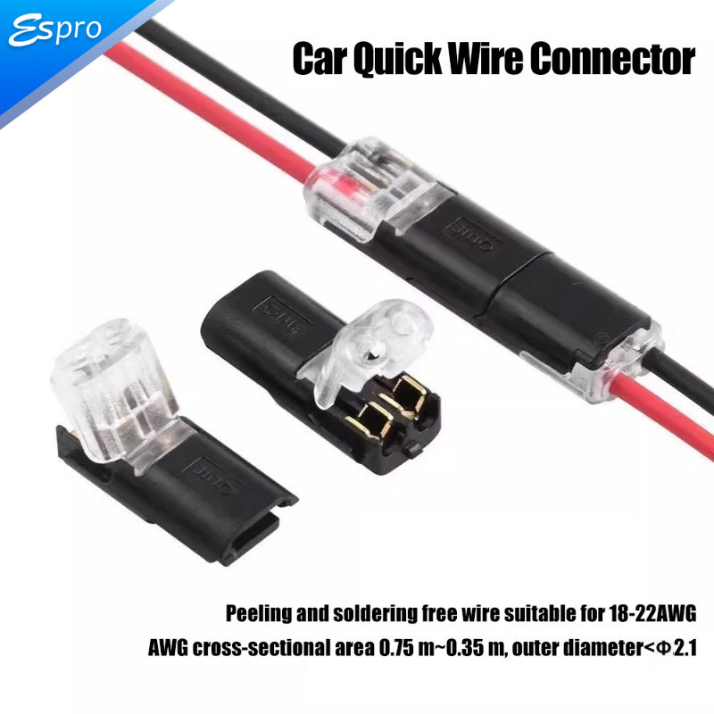 Wire Connector 18-24AWG 2Pin 3Pin Pluggable Wire Quick Splice ...