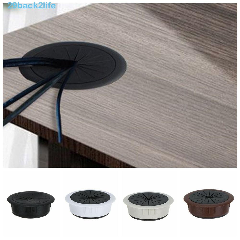 BACK2LIFE Wire Hole Covers Grommet, Round Plastic Cable Hole Cover ...