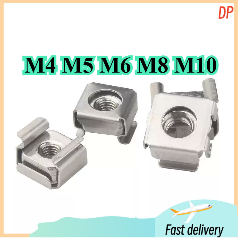 (Nickel Plated)Cage Nut |Server Rack Panel Frame Cabinet M4/M5/M6/M8 ...
