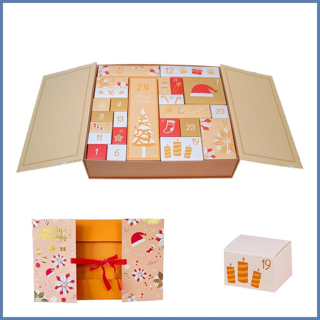 Reusable Calendar Advent 24-Day 2025 Empty Calendars Advent Box to Fill ...