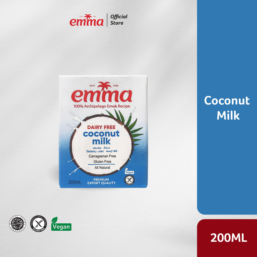 Emma Coconut Milk 200ml, Emma Santan Kelapa Emma 200ml, Santan kelapa ...