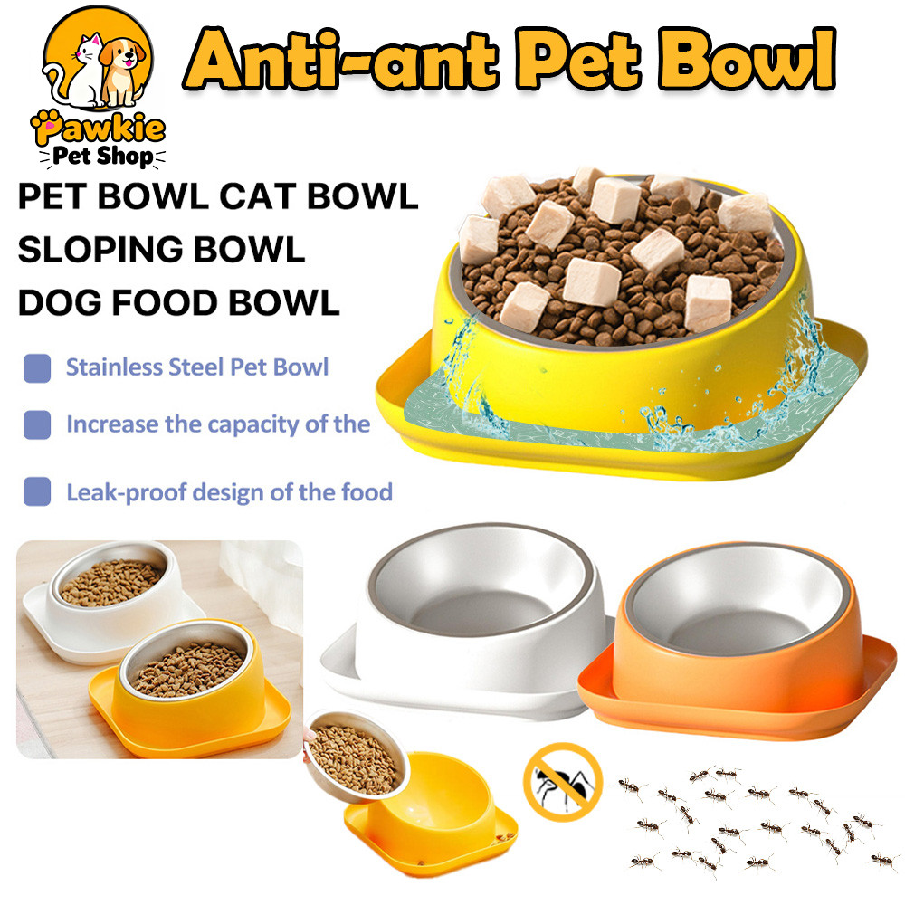 Anti-ant Pet Food Bowl Dog Cat Stainless Steel Separable Bowls ...