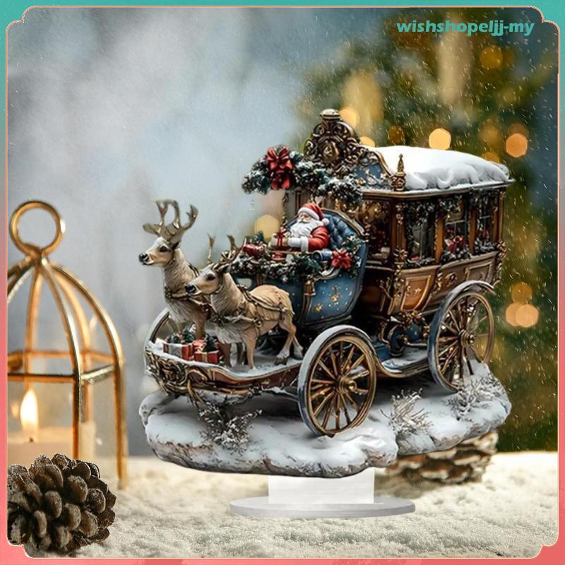 Amagogo 2D Christmas Santa Decoration,Tabletop Figure Ornament,Acrylic ...