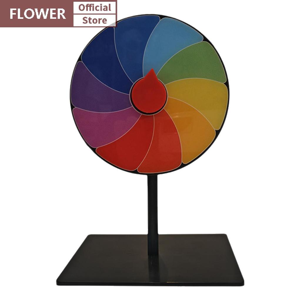 FOF 1 Set Color Roulette Wheel Tabletop Prize Wheel Dry Erase Spin ...