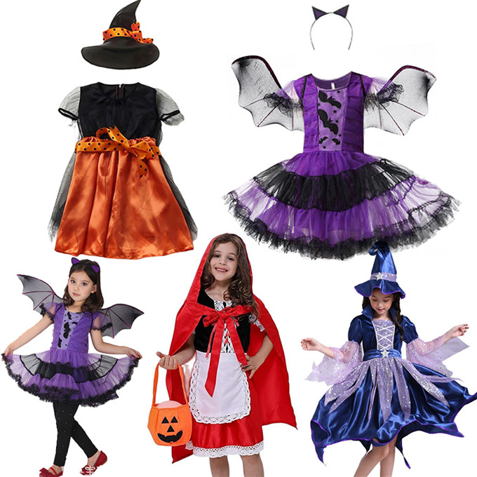 COD Girls Halloween Costume - Red Witch Vampire Devil Ghost Skirt for ...