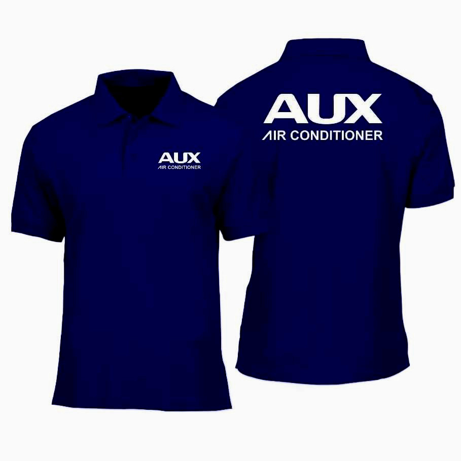 AUX Baju Polo Shirt Air Conditioner Collar Shirt 100% Cotton Short ...