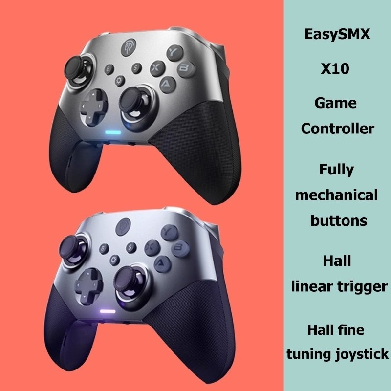 EasySMX X10 Hall Effect Controller No Drift No Deadzone Bluetooth ...