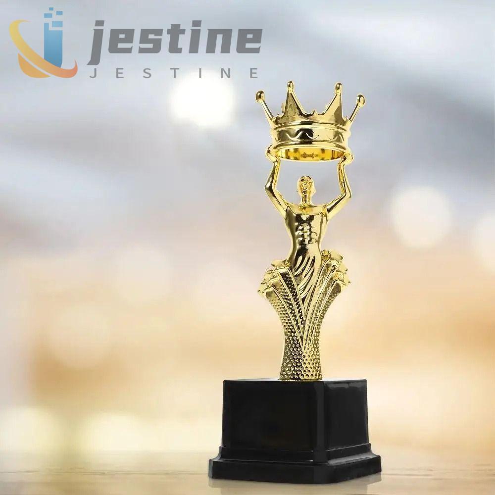 JESTINE Award Trophy Models, Decorative Craft Souvenirs Golden Winner ...