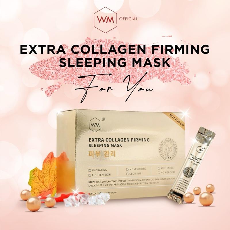 100 Keping WM Masker Tidur Kolagen | WM EXTRA COLLAGEN FIRMING SLEEPING ...