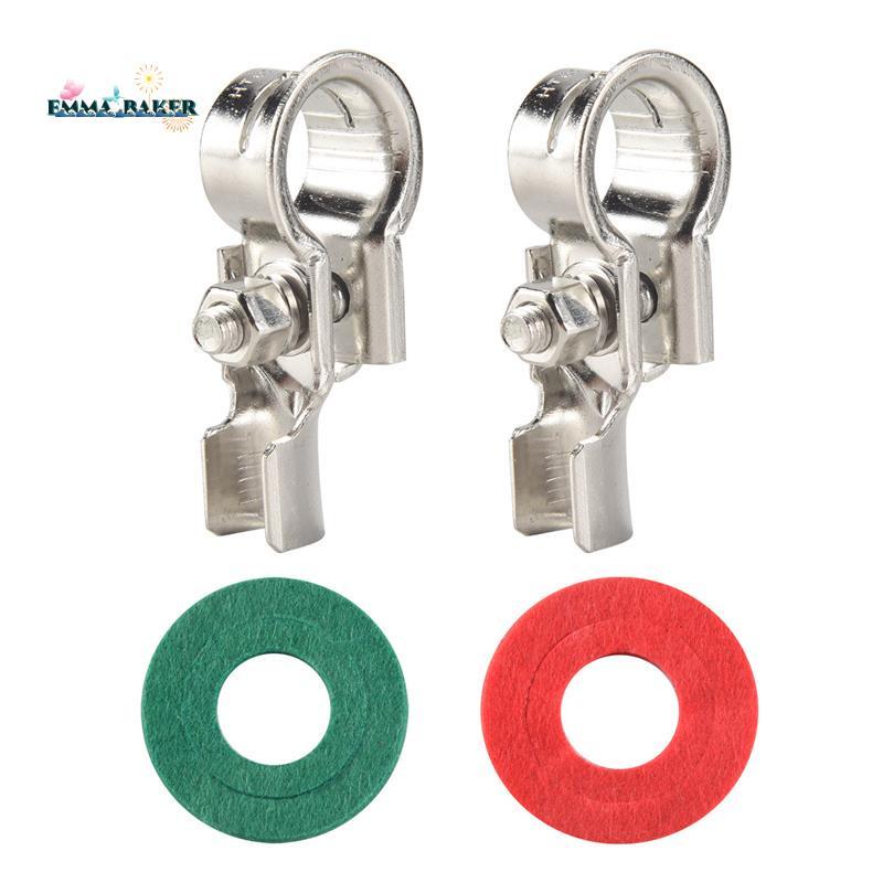 1 Pair Battery Terminals Connectors Clamps Copper Battery Terminal Kit ...