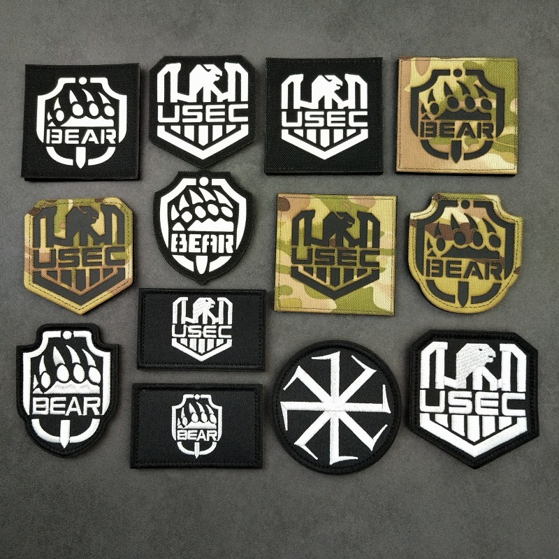 【Customized】Escape from Tarkov luminous USEC BEAR team IR reflective tactical morale badge 3D ...