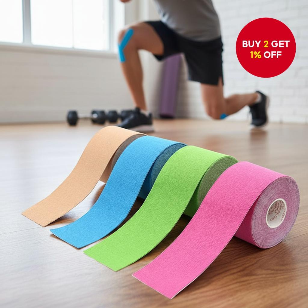 5M X 5CM Elastic Wrap - Kinesio Tape for Physiotherapy, Muscle Recovery ...