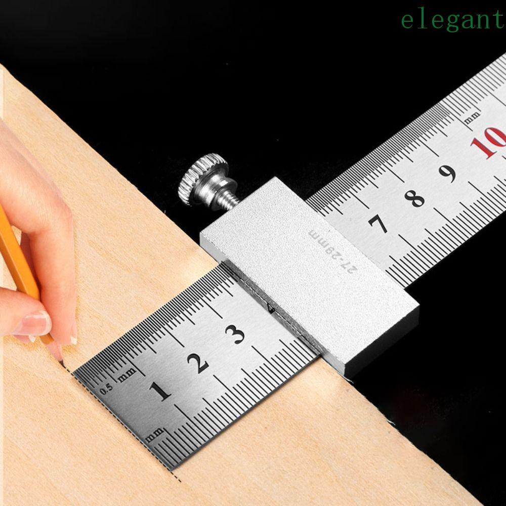 ELEGANT Straight Ruler Gauge, Metal Carpenter Corrosion Resistant ...