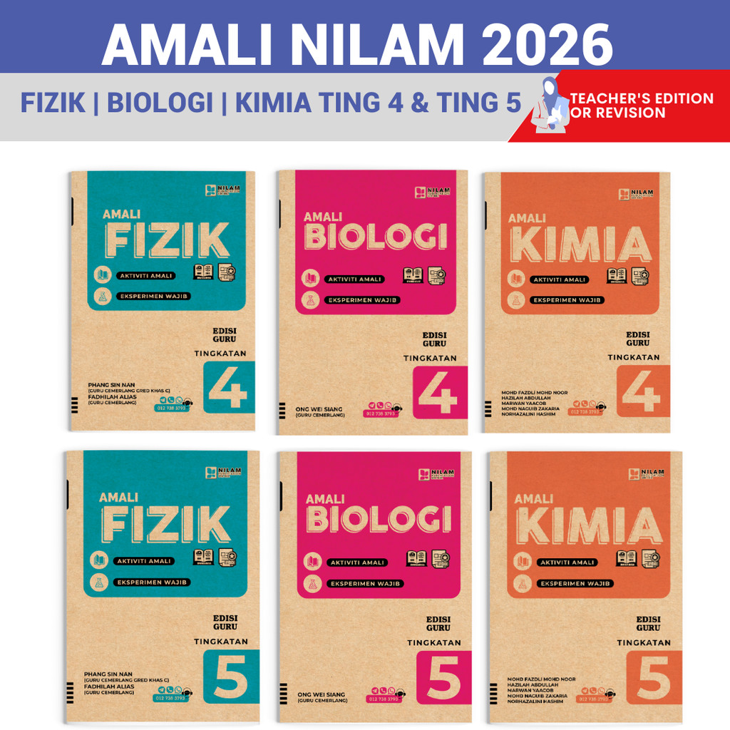 NILAM *EDISI GURU* Amali Fizik Biologi Kimia Tingkatan 4 5 (2026 ...