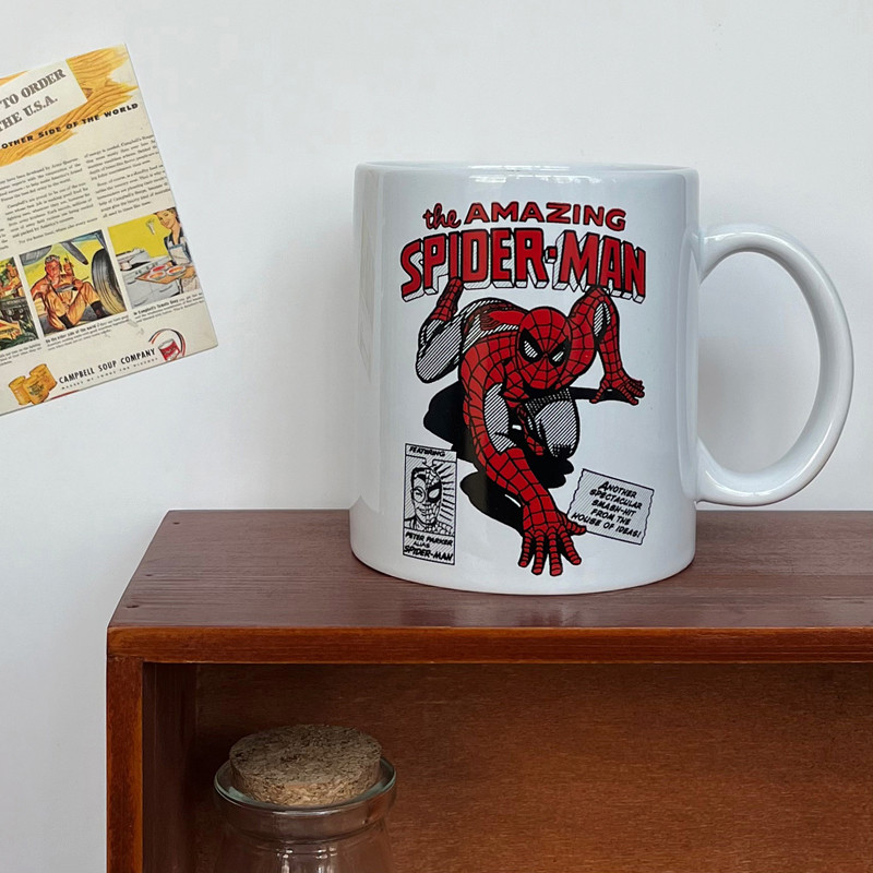 Superhero Spider-Man Spider-Man Ceramic Mug Water Cup Marvel Avengers ...