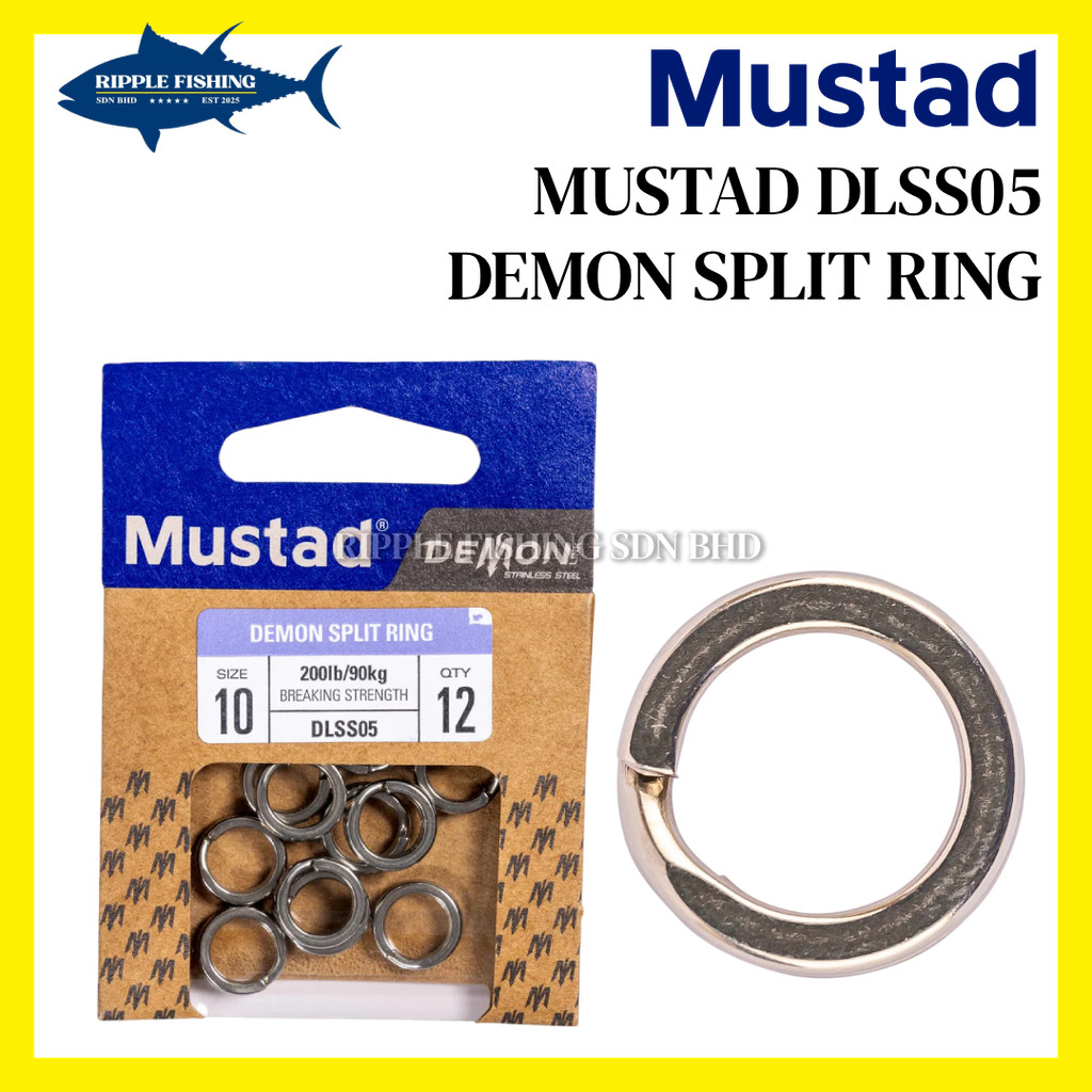 MUSTAD Demon SS Power Split Ring DLSS05 Stainless Steel Heavy Duty ...
