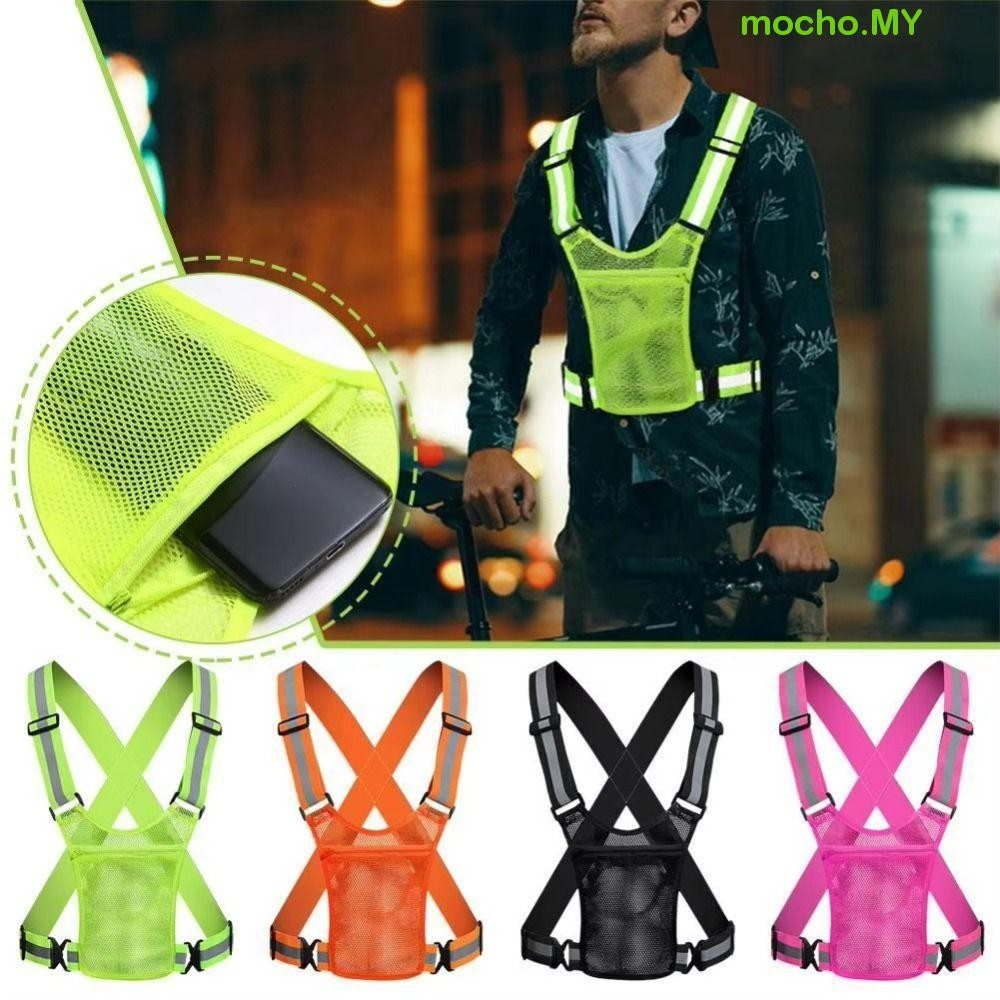 MOCHO Cycling , Elastic Safety Reflective Running Vest, Outdoor with ...