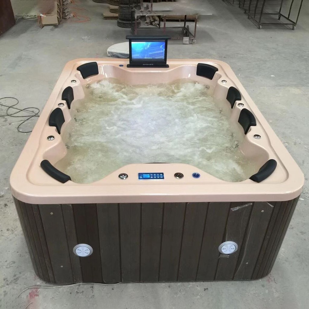 8 People Outdoor Bathtub hot tub spa spa tub Surf Massage Constant ...