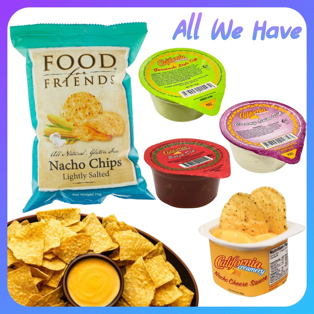 (FRESH BATCH) AWH Food For Friends Nacho Chips Dips Tortilla Roasted ...