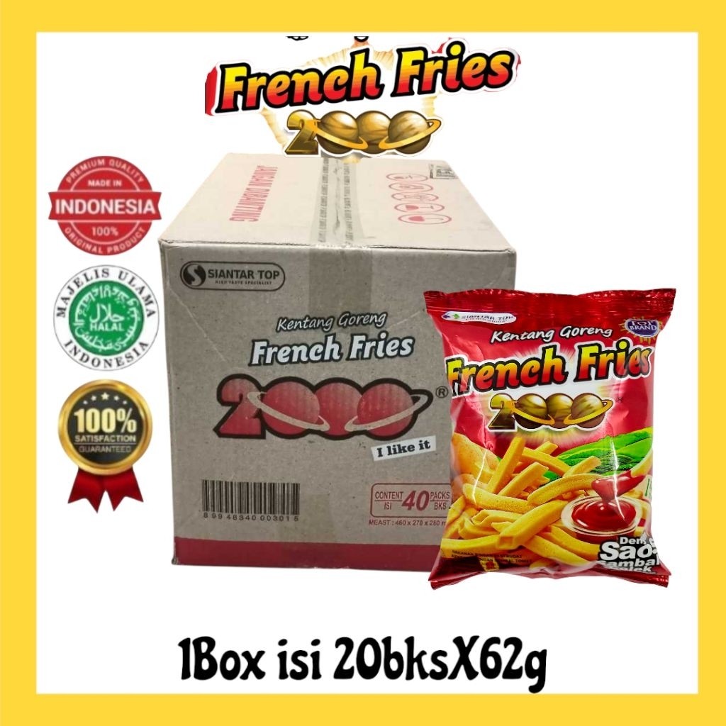 kentang goreng french fries 2000 62g(Kemasan Karton) | Shopee Malaysia