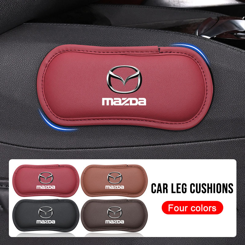 Car Elbow Rest Pad PU Leather Car Knee Cushion Auto Center Console Leg ...