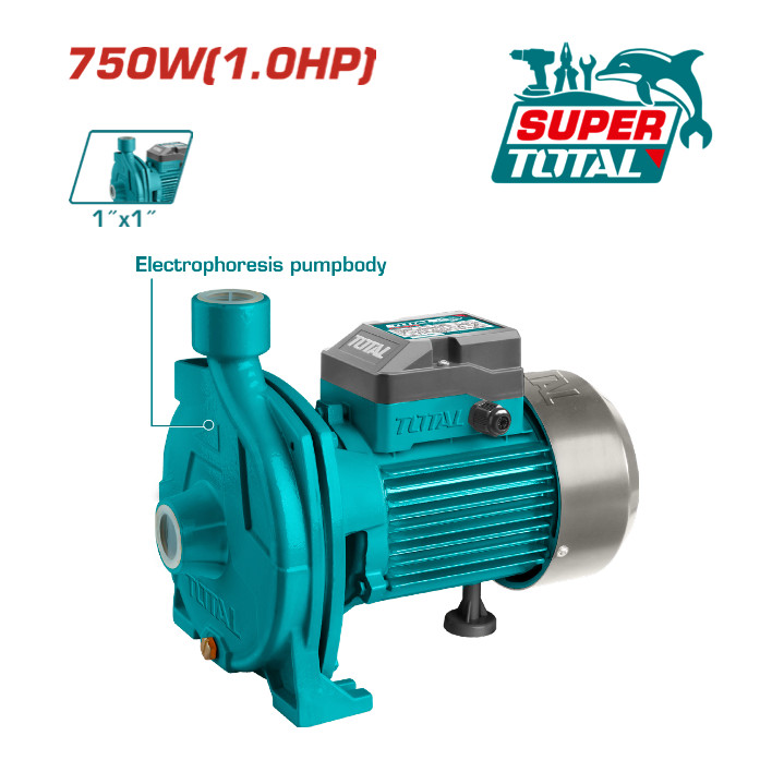 [ TOTAL ] (TWP27506) Centrifugal Pump 1.0HP 750W | 110L/min | 30m Head ...