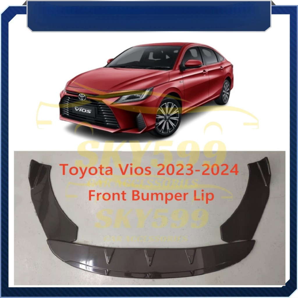 Toyota Vios 2023-2026 Front Bumper Diffuser Lip Wrap Angle Splitters ...