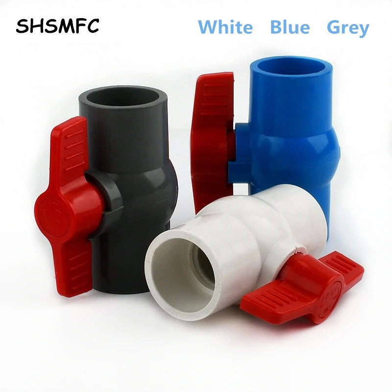 1PC 20~110mm PVC Paip Soket Injap Bola Akuarium Penyambung Tangki Ikan ...