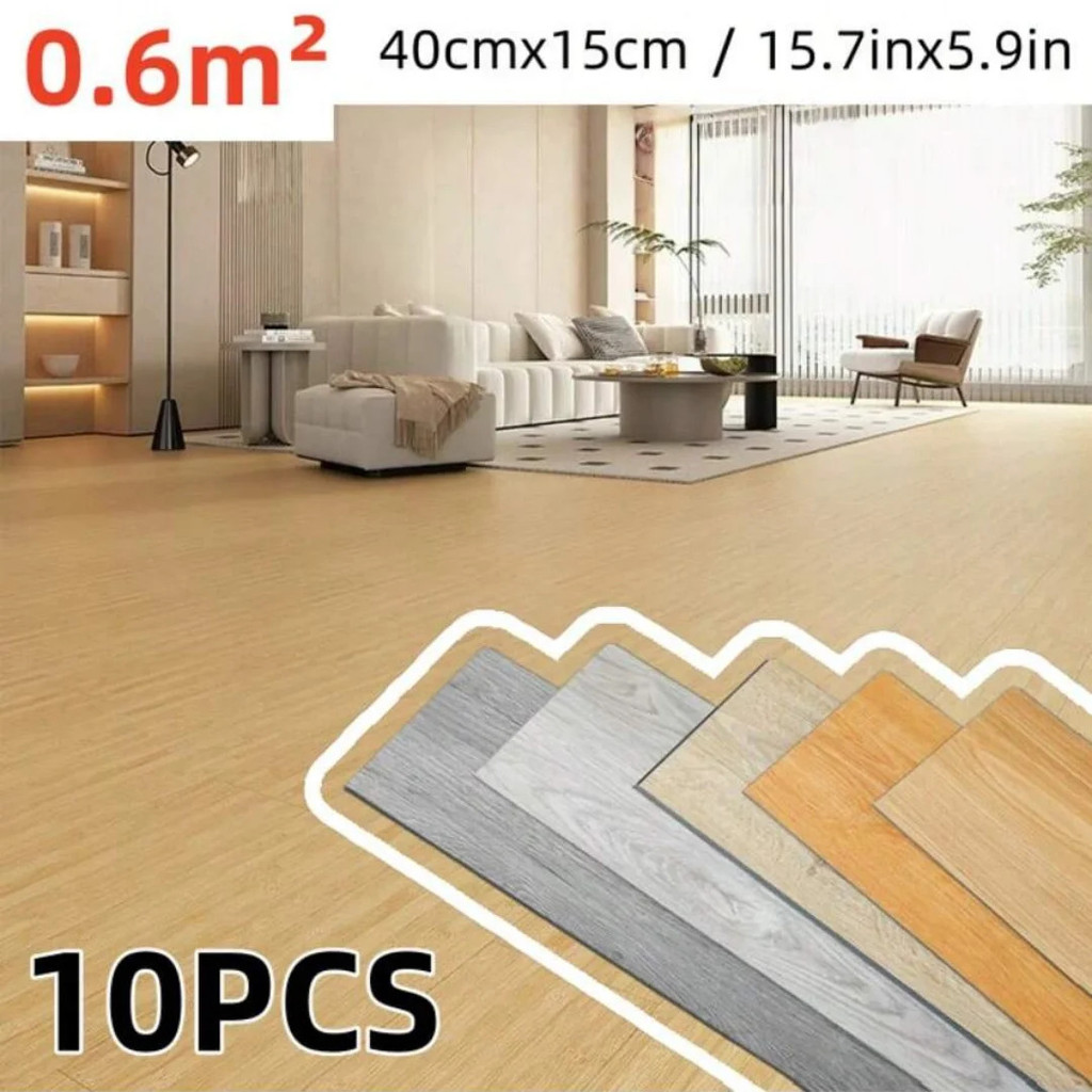 2025 10pcs 40x15cm Pelekat Lantai Pvc Pelekat Pelekat Diri Kalis Air ...