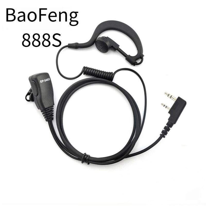 Wired Earphones For Kenwood/Baofeng 888S/WLN/TYT BF-888S/UV-5R/ Radio 2 ...