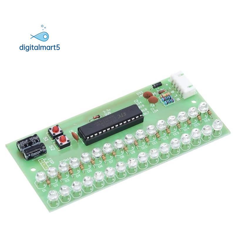 Audio LED VU Meter Level Indicator Amplifier Adjustable Display Pattern ...