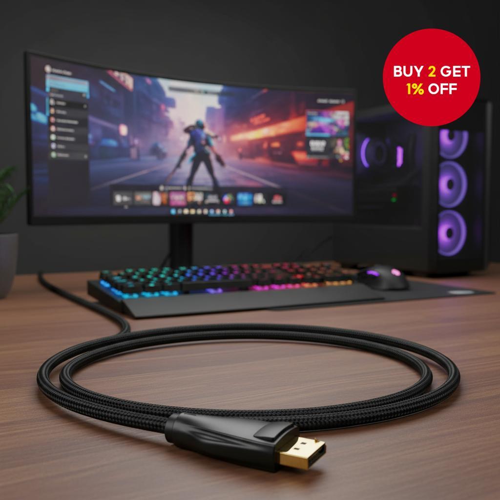 Vention DisplayPort to DisplayPort Cable 1.4 Version 8K 60Hz 4K HDR for ...