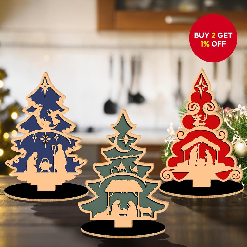 Christmas Nativity Scene Table Centerpieces: Vintage Nativity Set ...
