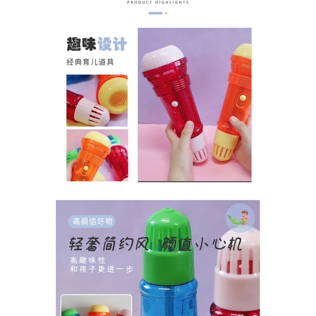Adult Physical Echo Microphone Children Singing Plastic Toy Tik Tok ...
