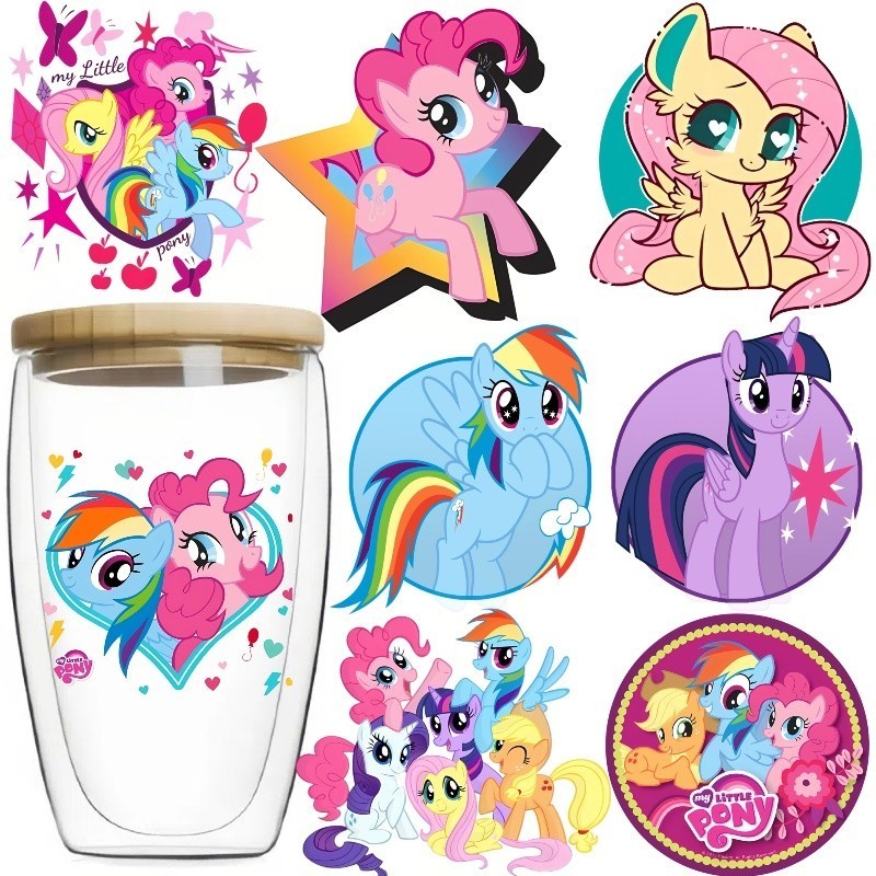 My Little Pony Cold Print Stickers Crystal Adhesive UV Transfer ...