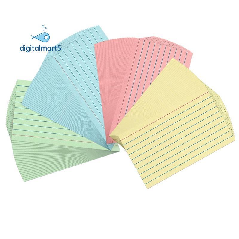 300 Sheets Colored Index Cards 3x5Inch Ruled-Lined Note Cards Color ...
