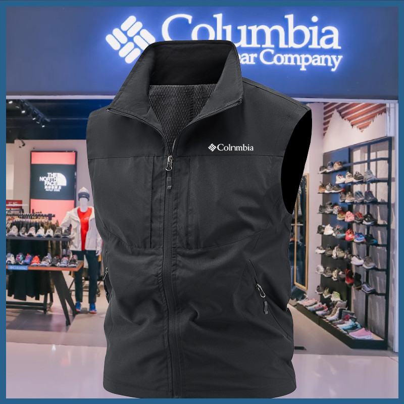 Columbia Outdoor Spring Autumn Waistcoat Tooling Multi-pocket Waistcoat ...